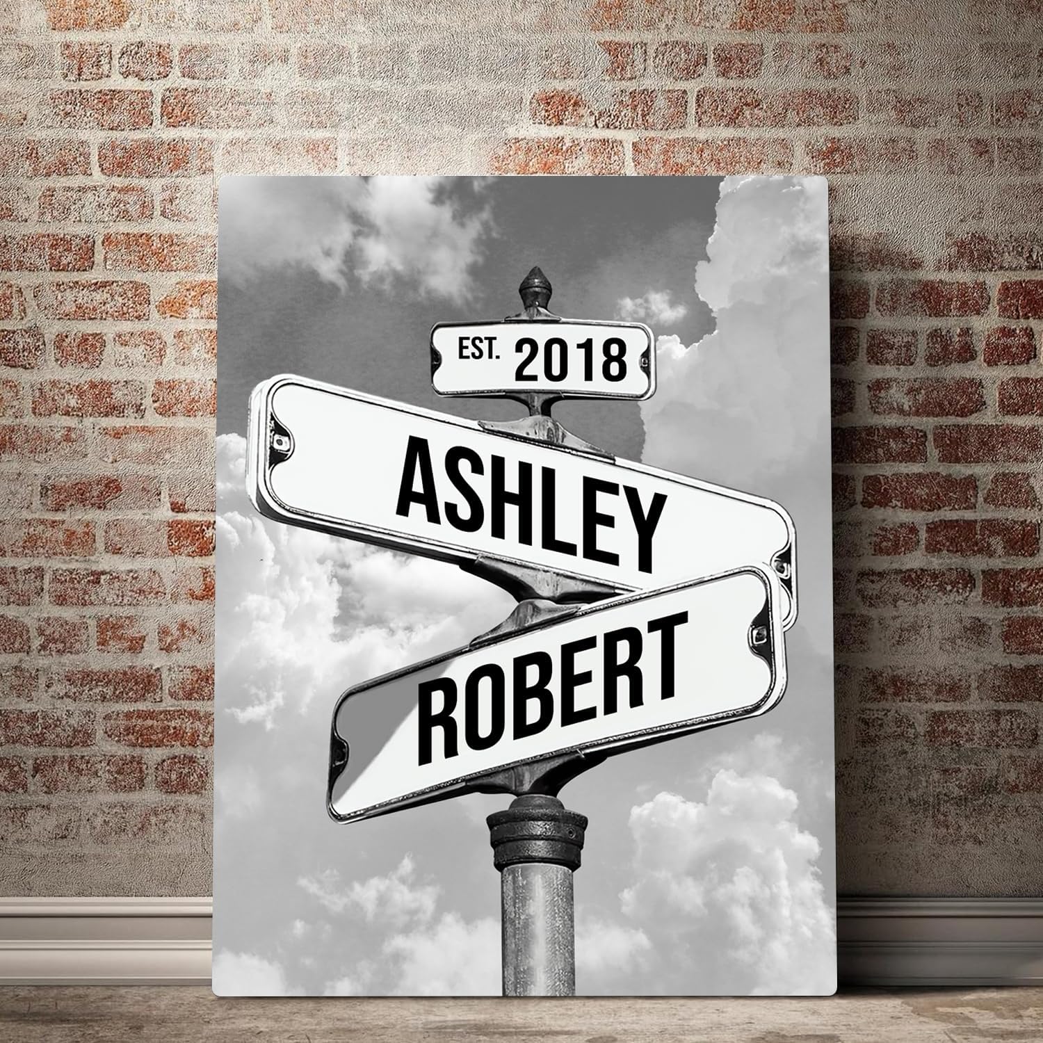 Amazon.com : Personalized Crossroads Street Sign For Couples, Best Gift ...