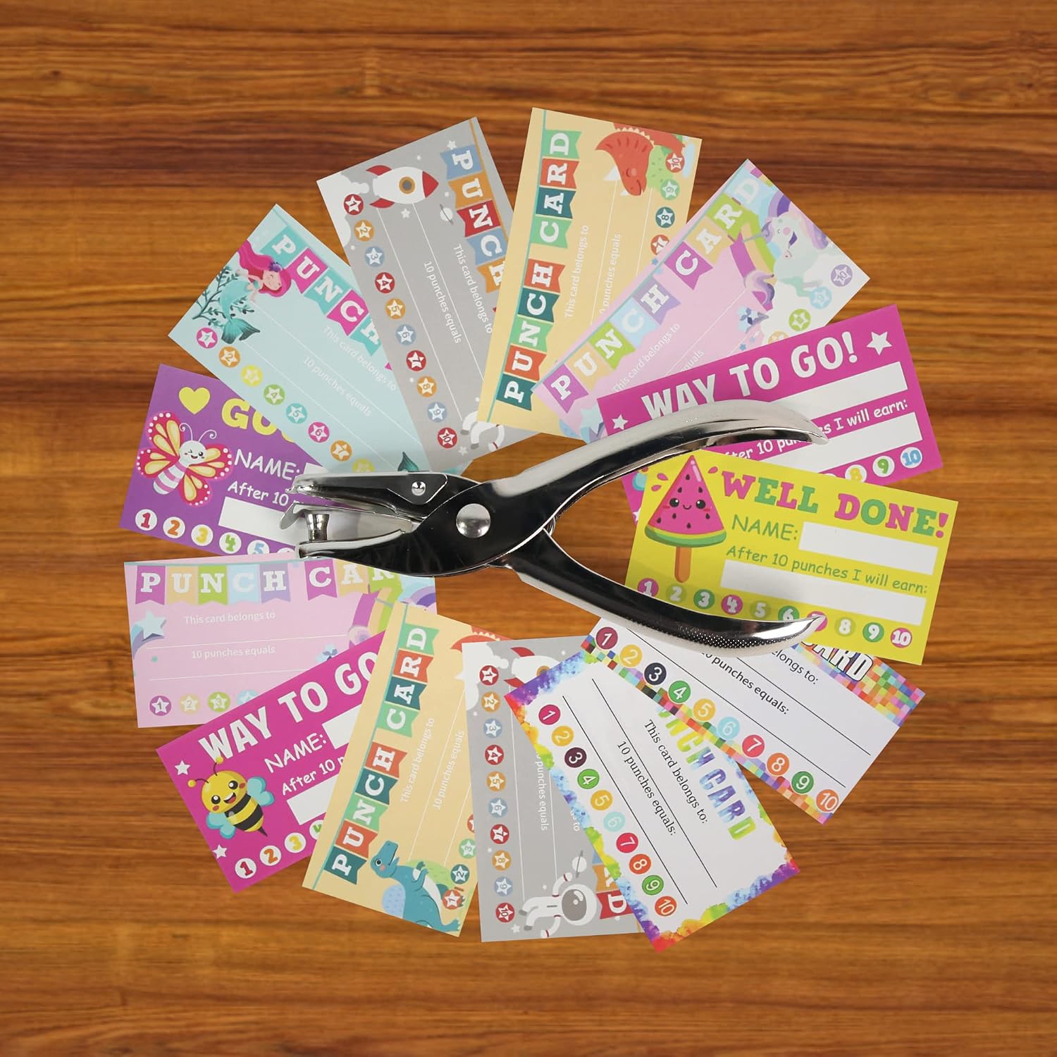 Buy Reward Punch Cards, Jfree Behavior Incentive Awards for Kids ...