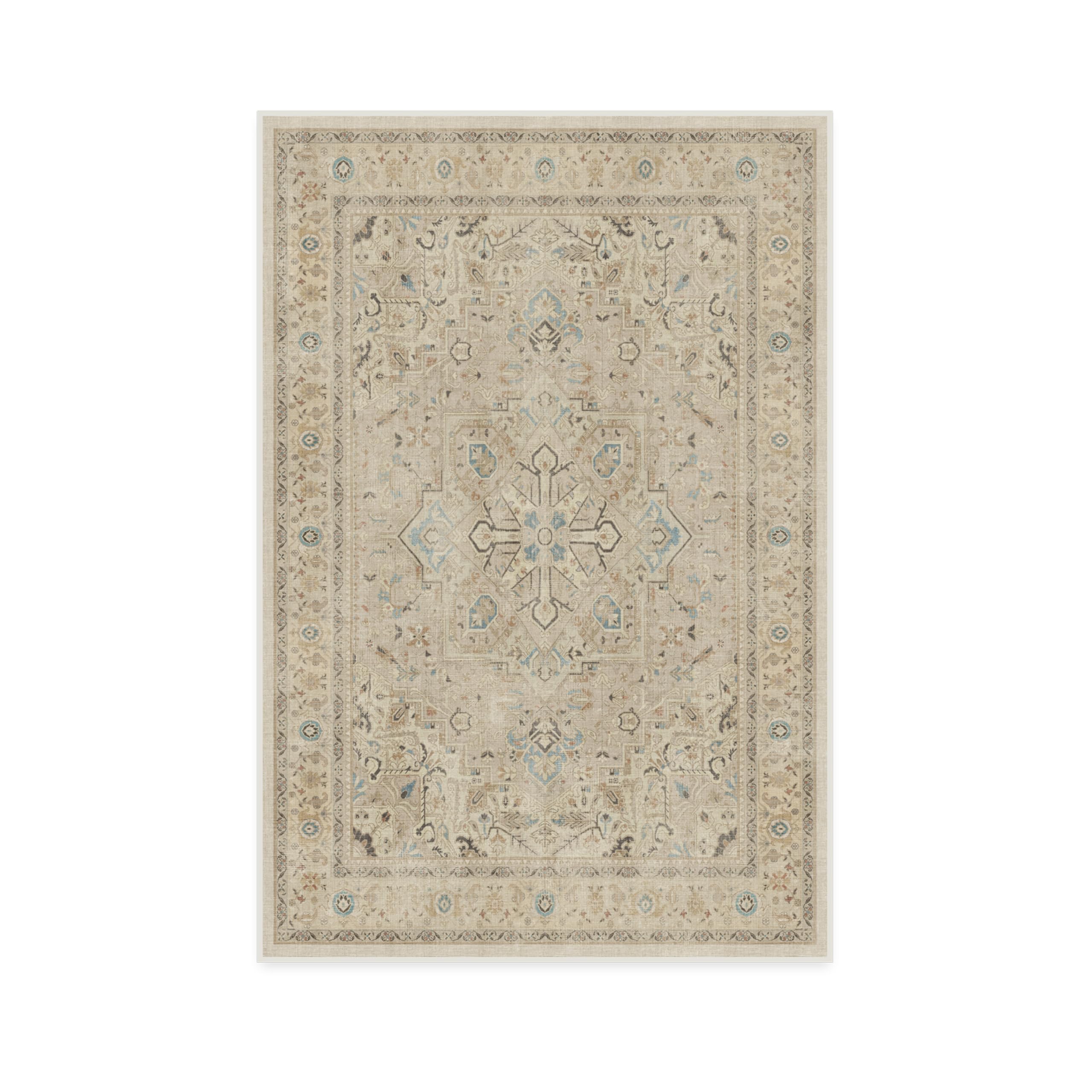 Amazon.com: RUGGABLE Kamran Washable Rug - Perfect Washable Area Rug ...