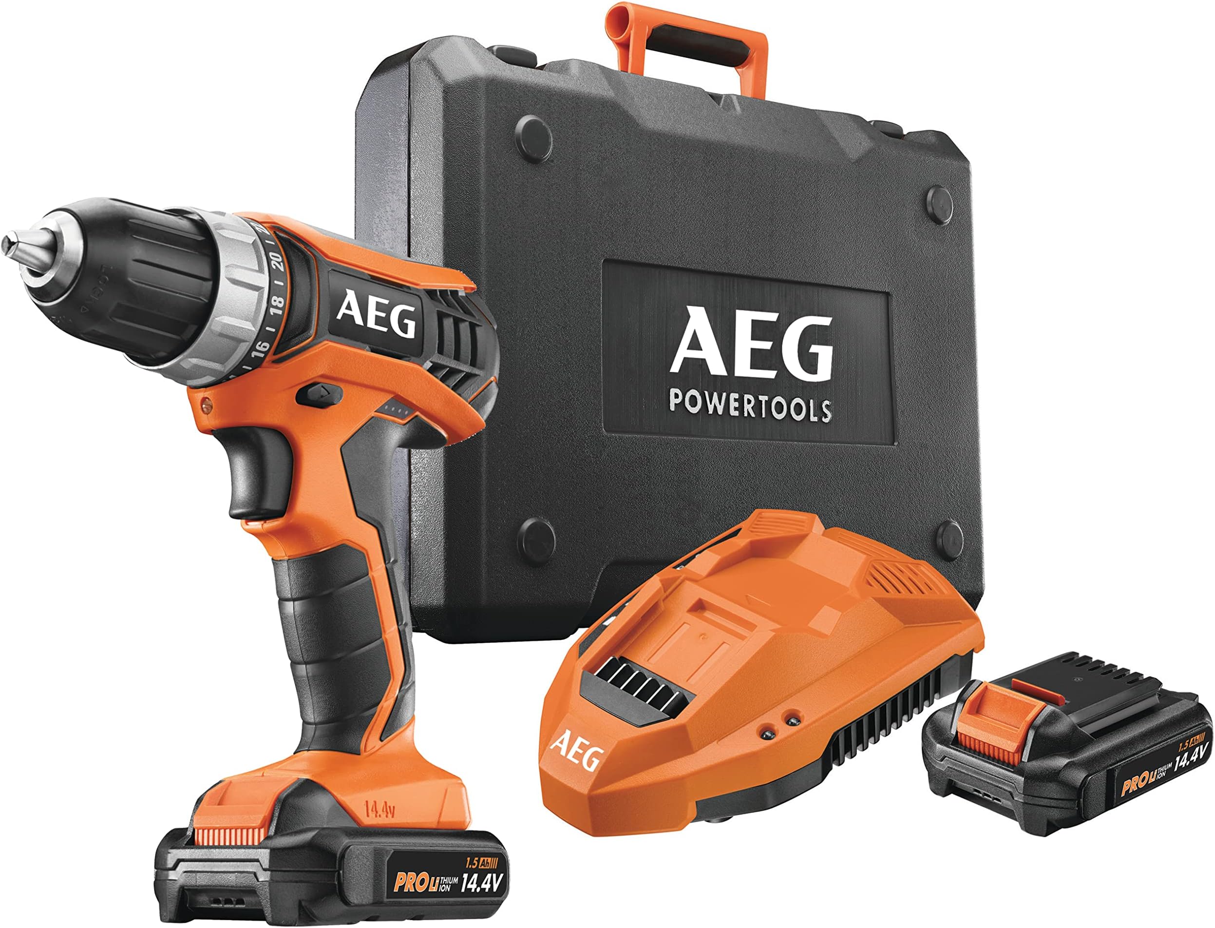 AEG - Perceuse visseuse 10 mm 12V 2Ah Li-Ion 2 vitesses 34Nm - BS 12C2 ...