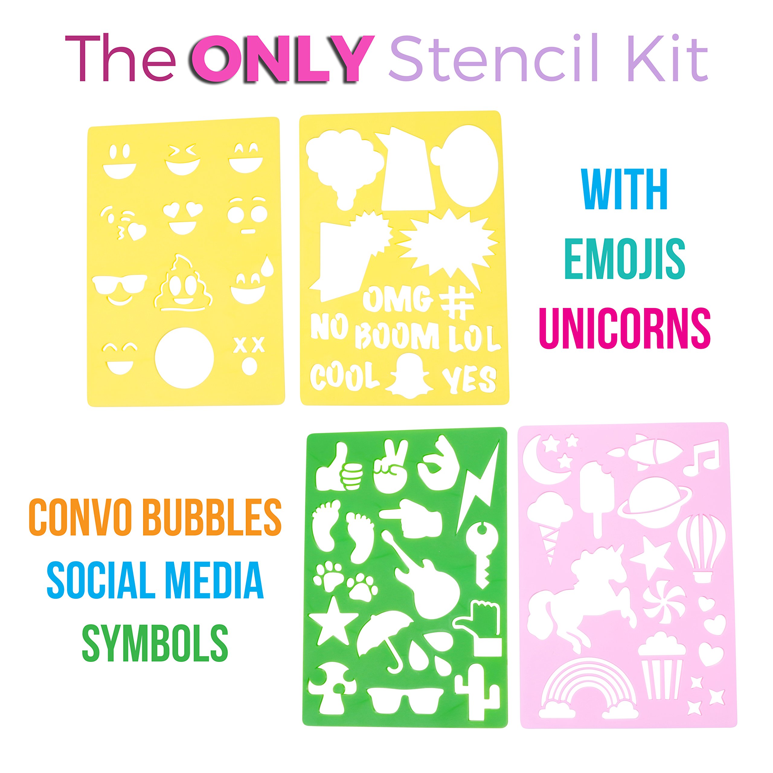 Buy Drawing Stencils for Kids - Creative Art Set for Kids Travel ...