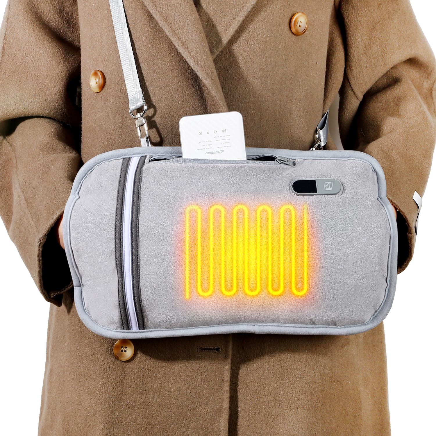 Hand Warmer Rechargeable - 10000 mAh Electronic Hand Warmer, Power Bank ...