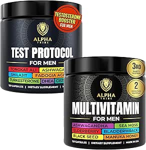 Amazon.com: Alpha Tribe Men's Multivitamin Bundle | Natural ...