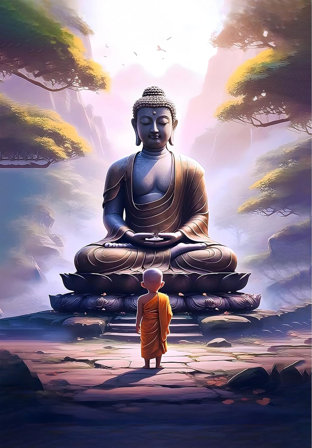 Buddha Posters for Wall Large Size | Buddha Sticker 3d | Buddha Statue ...