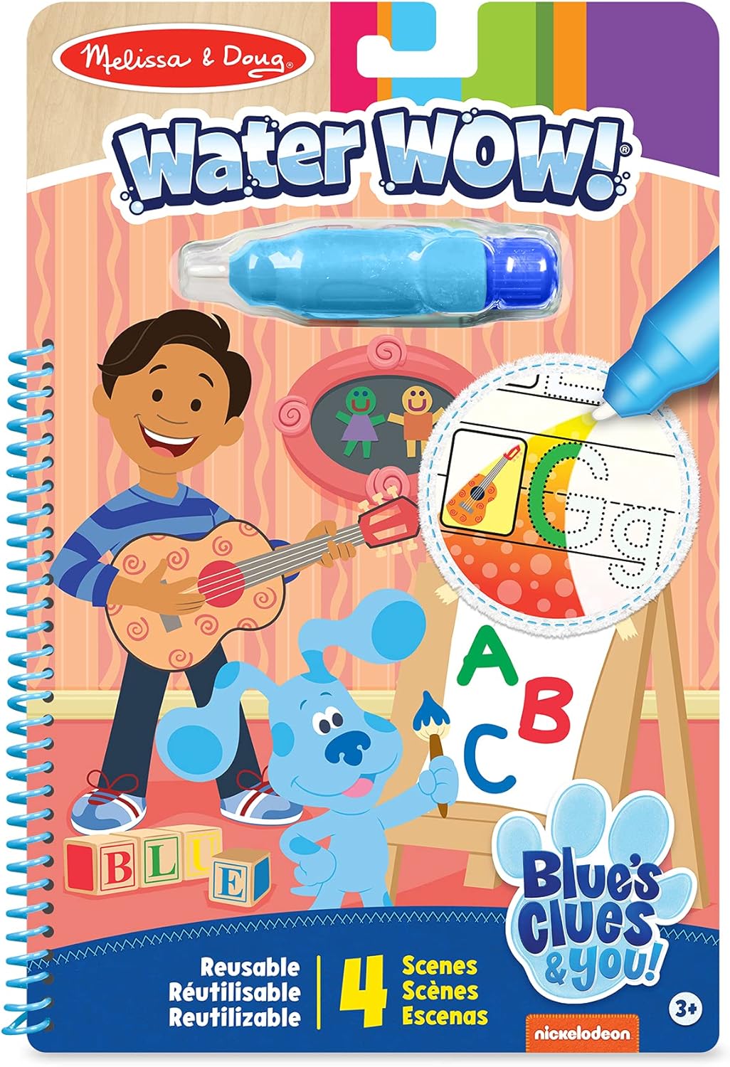 Amazon Melissa Doug Blues Clues You Water Wow Alphabet Water