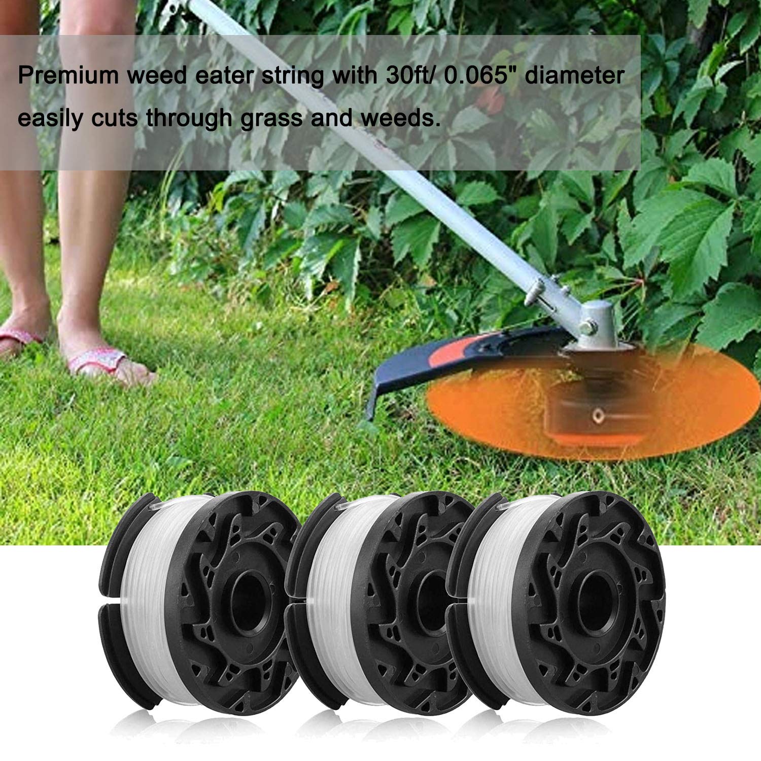 Poweka Strimmer Spool for Black & Decker AF-100 String Trimmers ...
