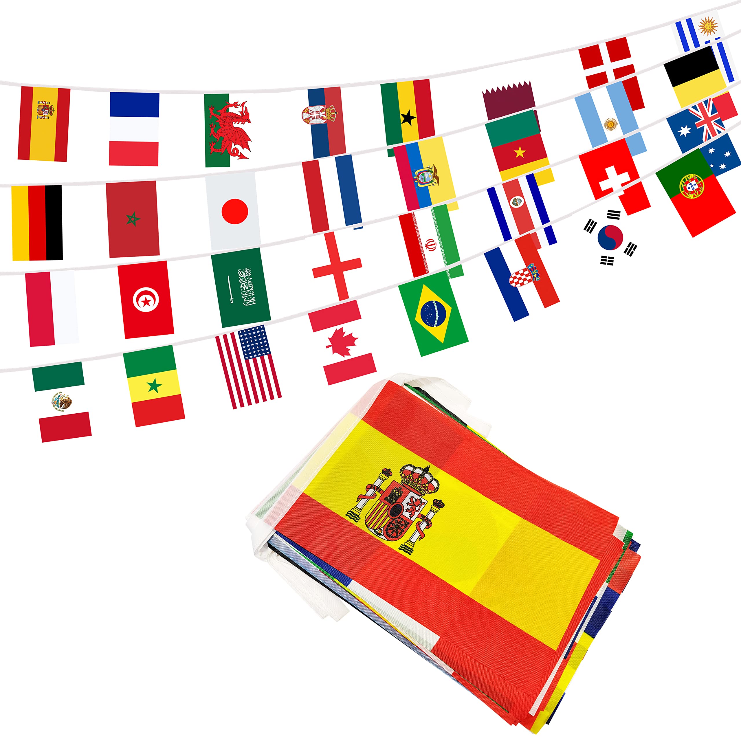 Bclin 32 Countries Banner Flag String 2022 Soccer World Cup ...