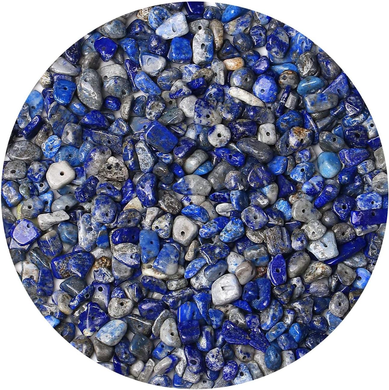 Amazon.com: LAIDANLA Lapis Lazuli 400pcs Natural Chip Stone Beads 5-8mm ...
