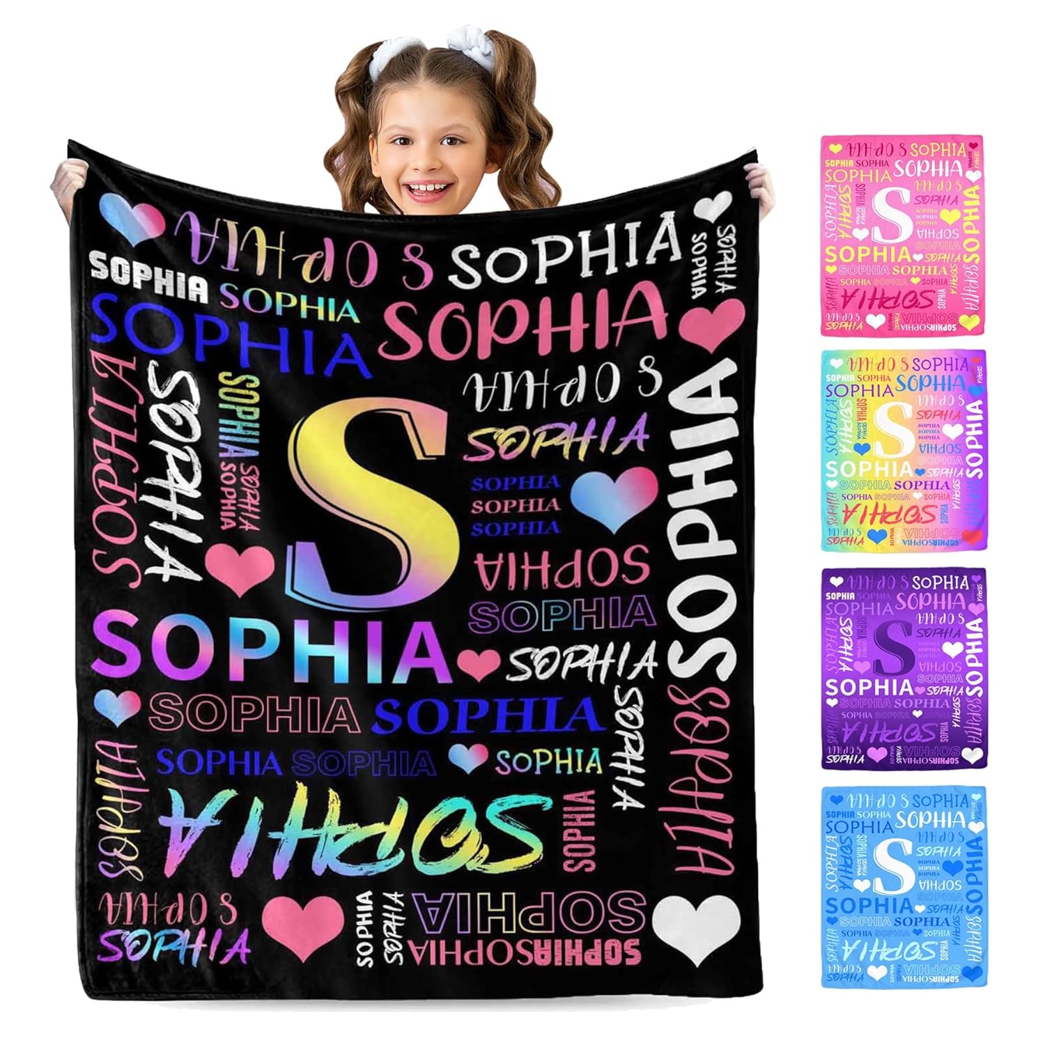 Amazon.com: Personalized Kids Blanket for Boys, Custom Baby Blanket ...