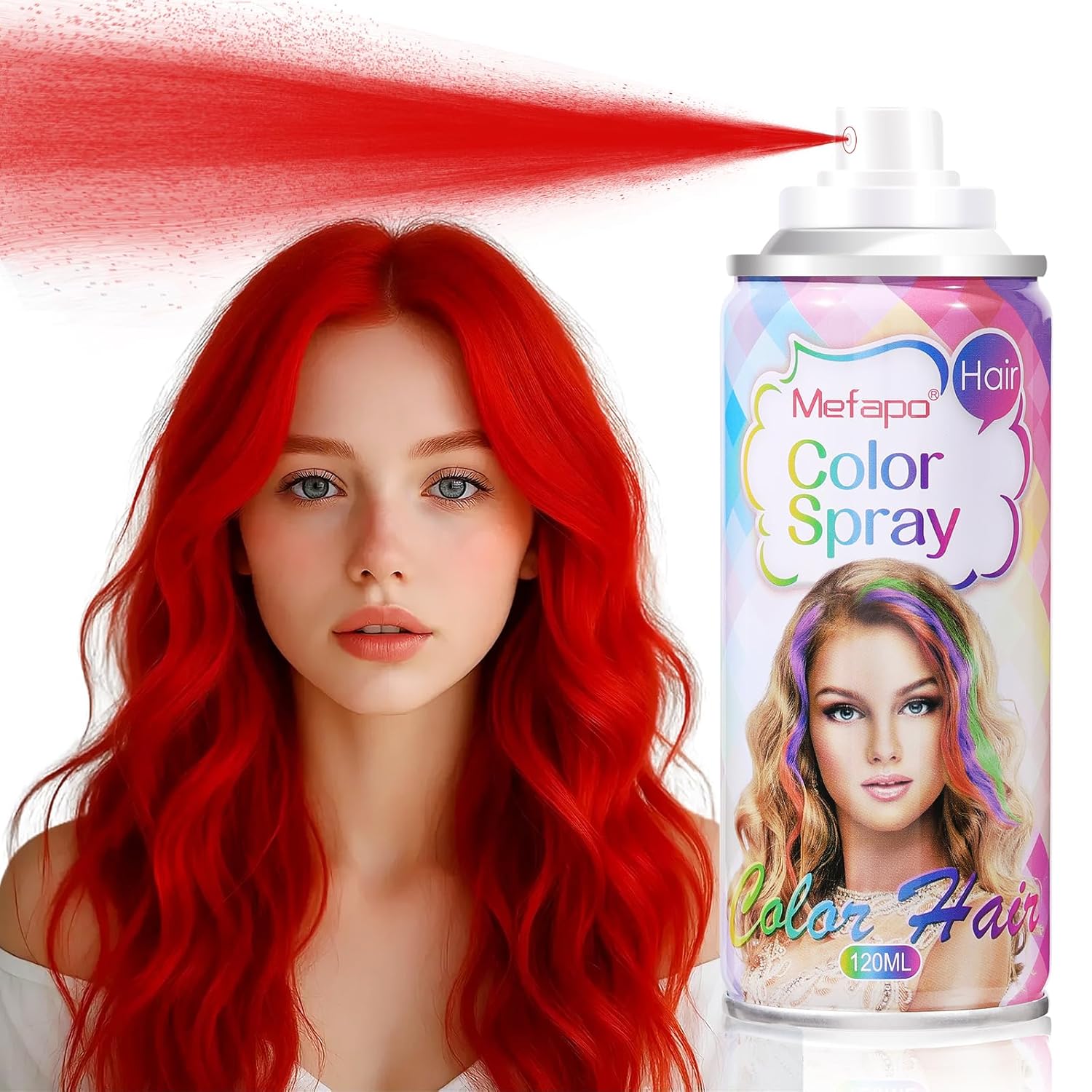 Amazon.com : Red Temporary Hair Color Spray for Women Kids Men ...