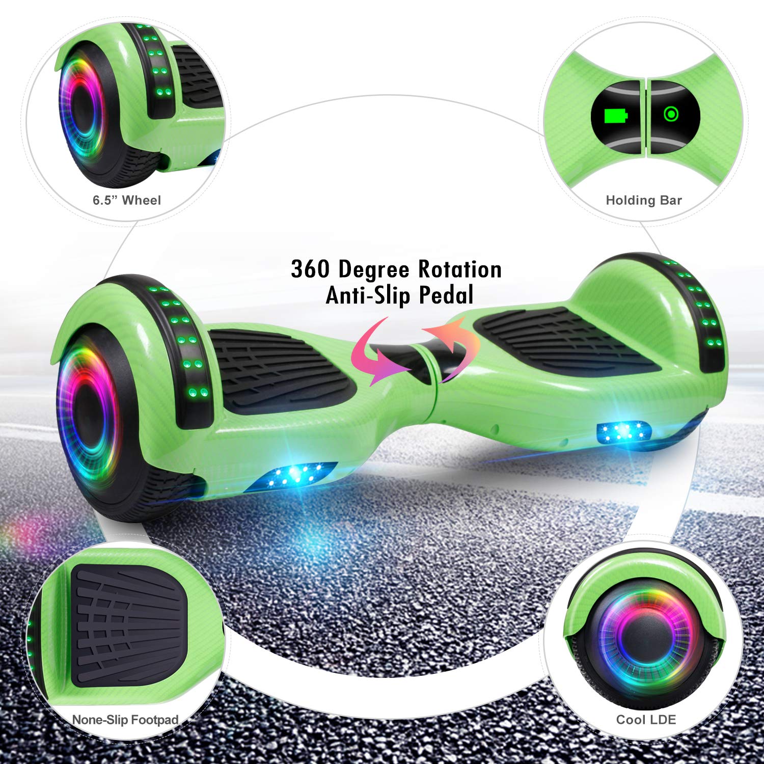 Hoverboard FLYING-ANT, hoverboard de equilibrio automá...B07MQ9RF8F ...