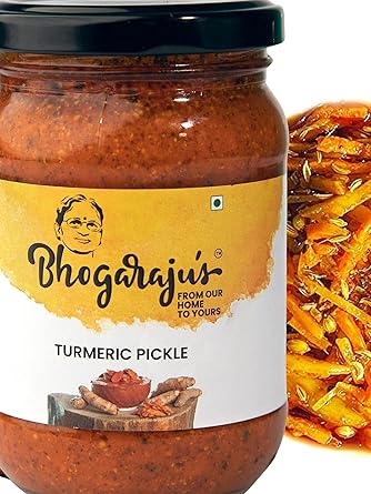 Bhogarajus Haldi Ka achar South Indian Taste 300 gm | Organic Turmeric ...