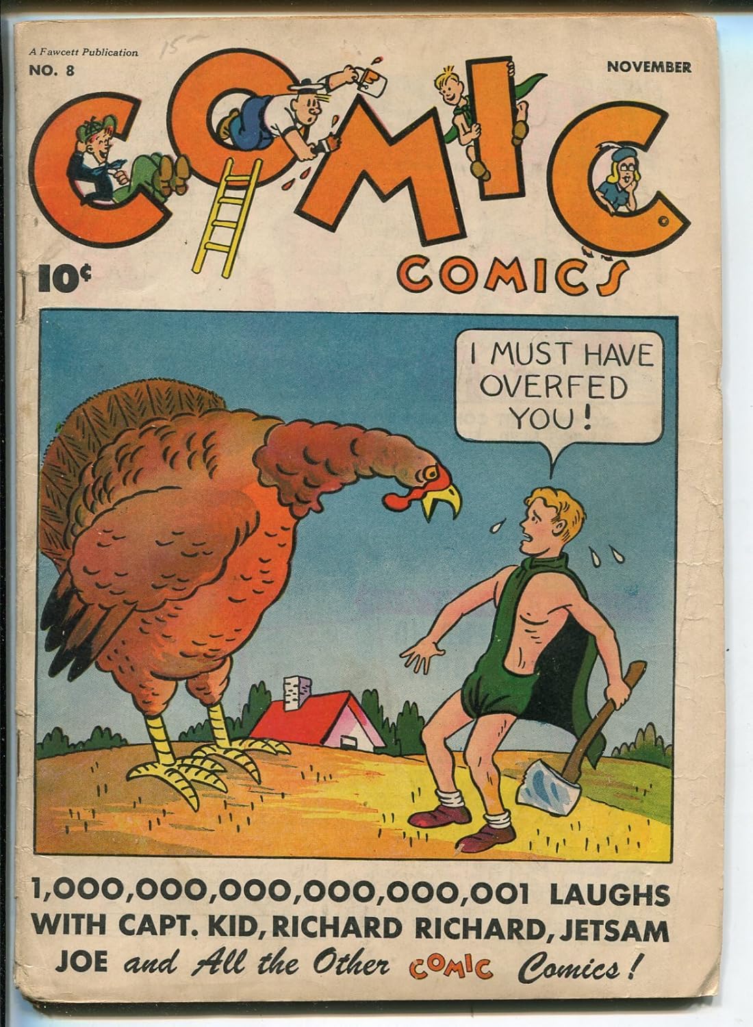 Amazon.com: COMIC COMICS #8 1946-FAWCETT-BASIL WOLVERTON-FREDDY ...