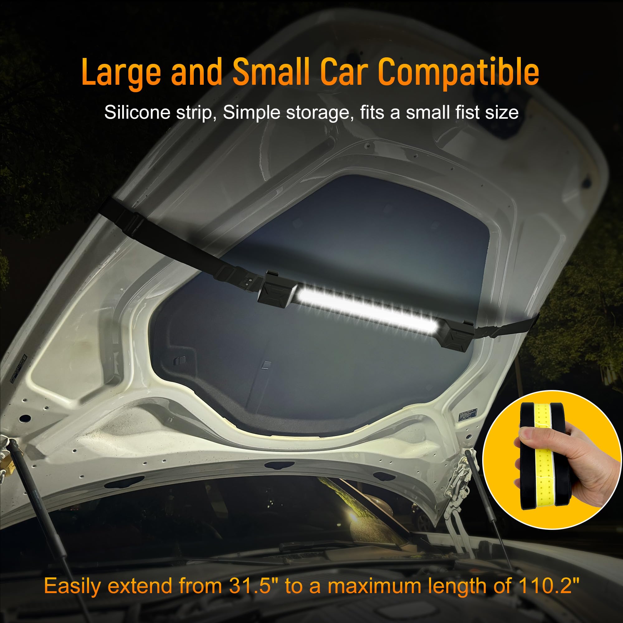 Magnetic Engine Hood Lights The Swing Arm LED Work Light Will Brighten
