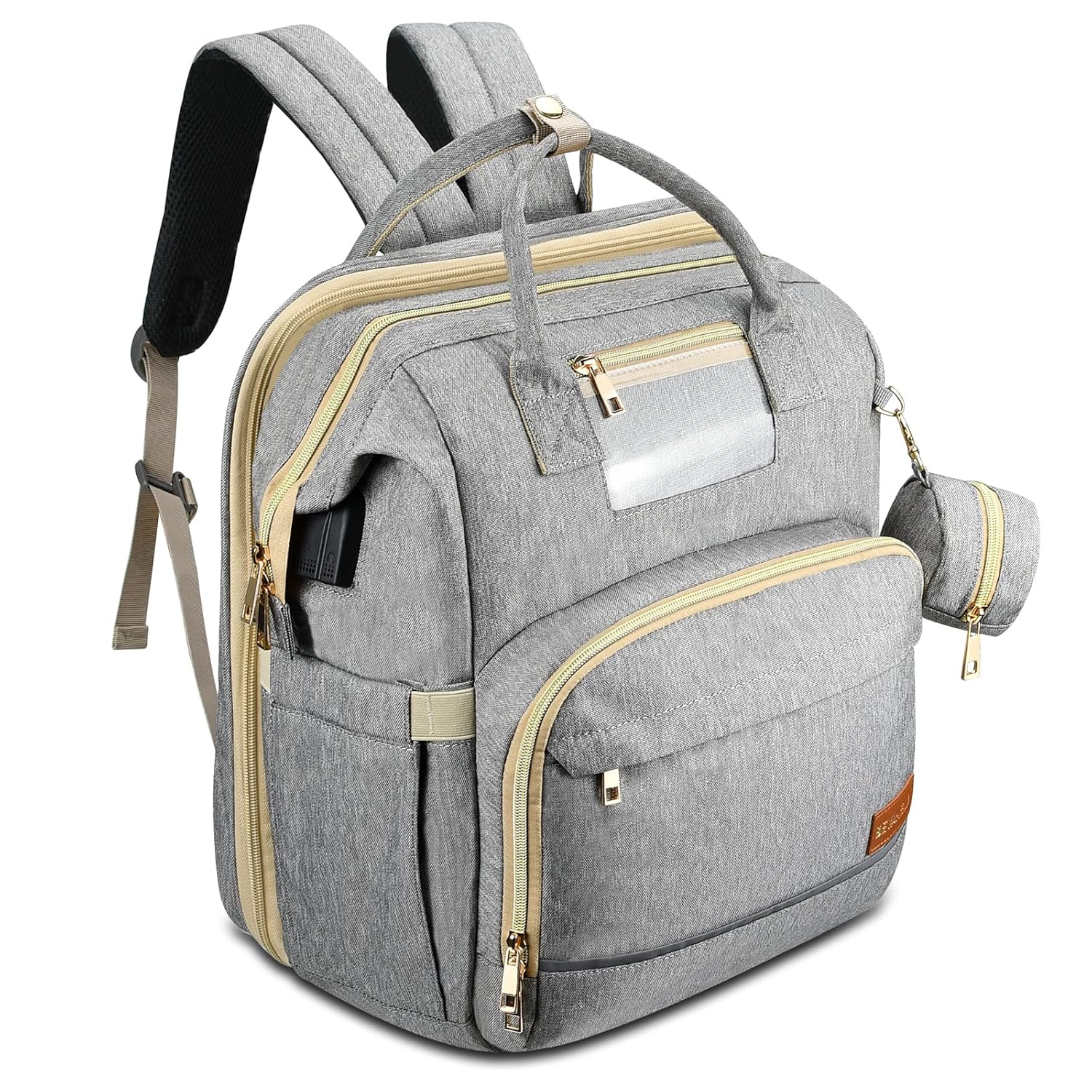 BEYAHELA Bolsa de pañales para niños y niñas, impermeable, grande ...