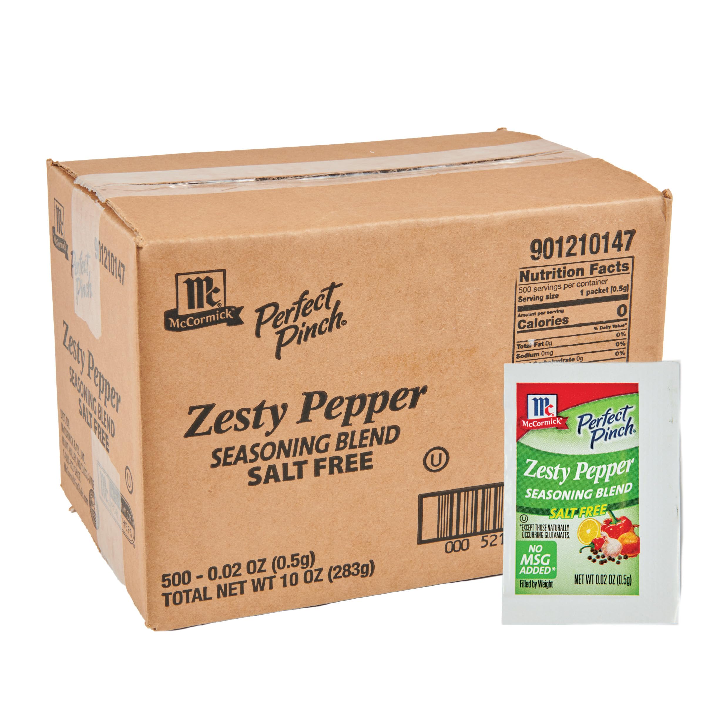 Amazon.com: McCormick Perfect Pinch Zesty Pepper Seasoning Packets, 500 ...