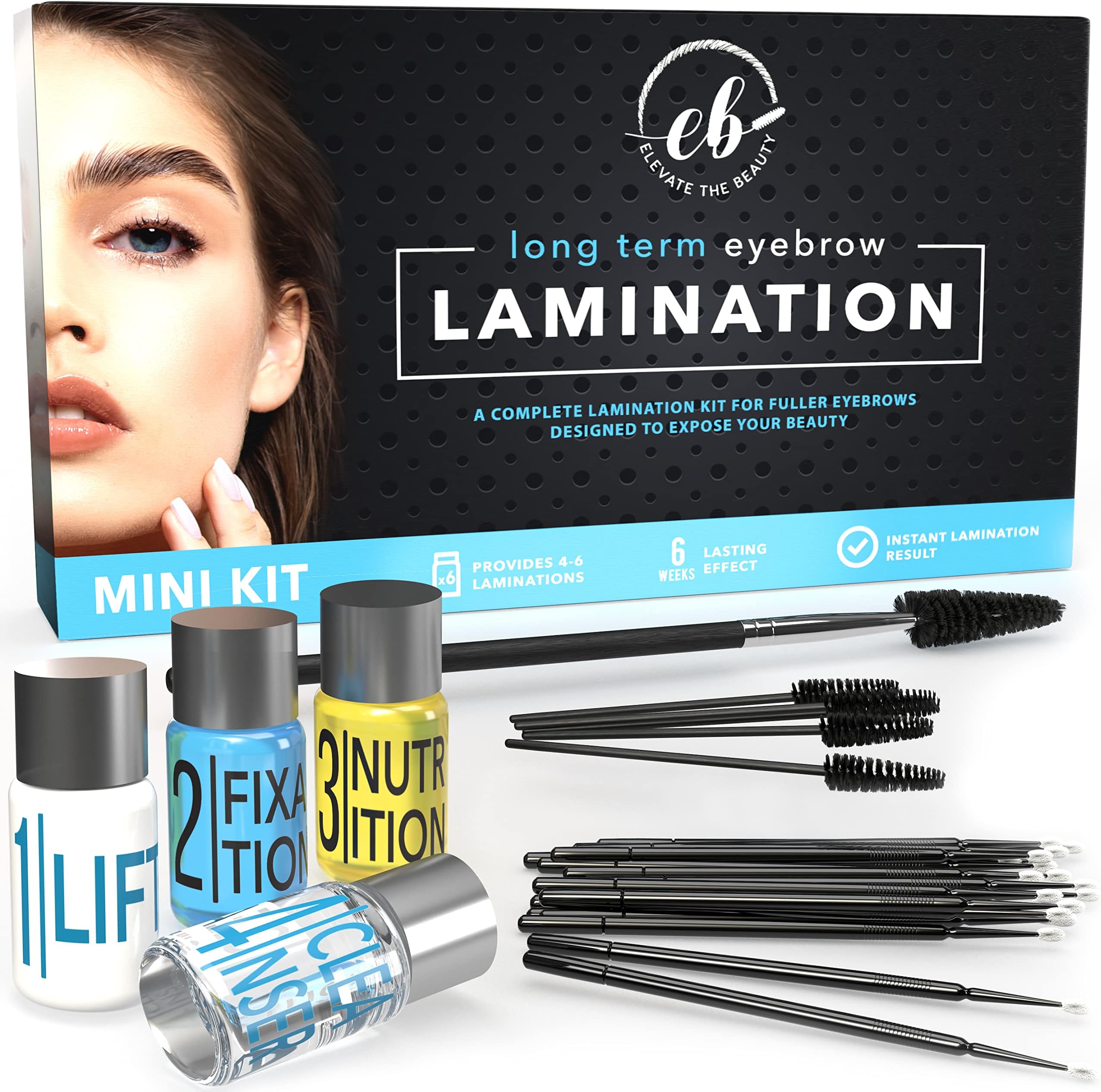 Amazon.com : Elevate the Beauty Eyebrow Lamination Kit | at Home Brow ...
