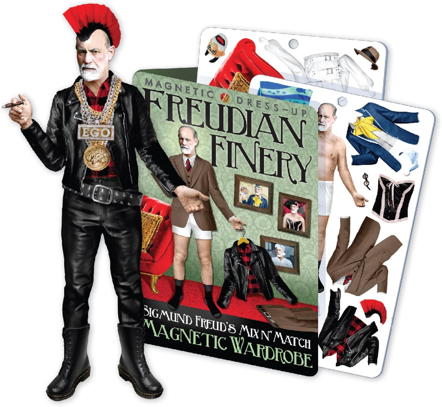 Amazon.com: Freudian Finery - Sigmund Freud Magnetic Dress Up Doll Play ...