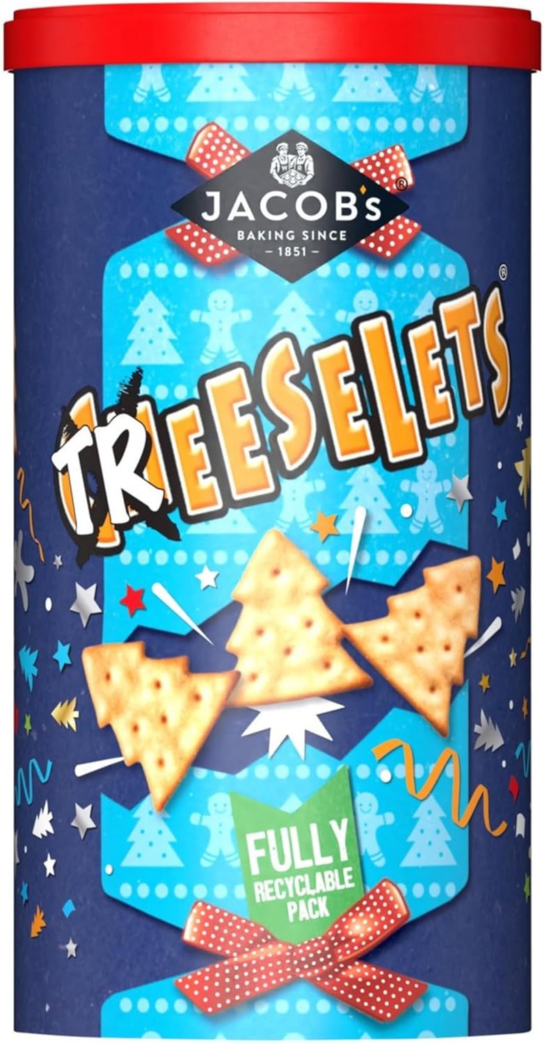 Jacob's Cheeselets Christmas Caddy 280g - Festive, Cheesy Delight in a ...