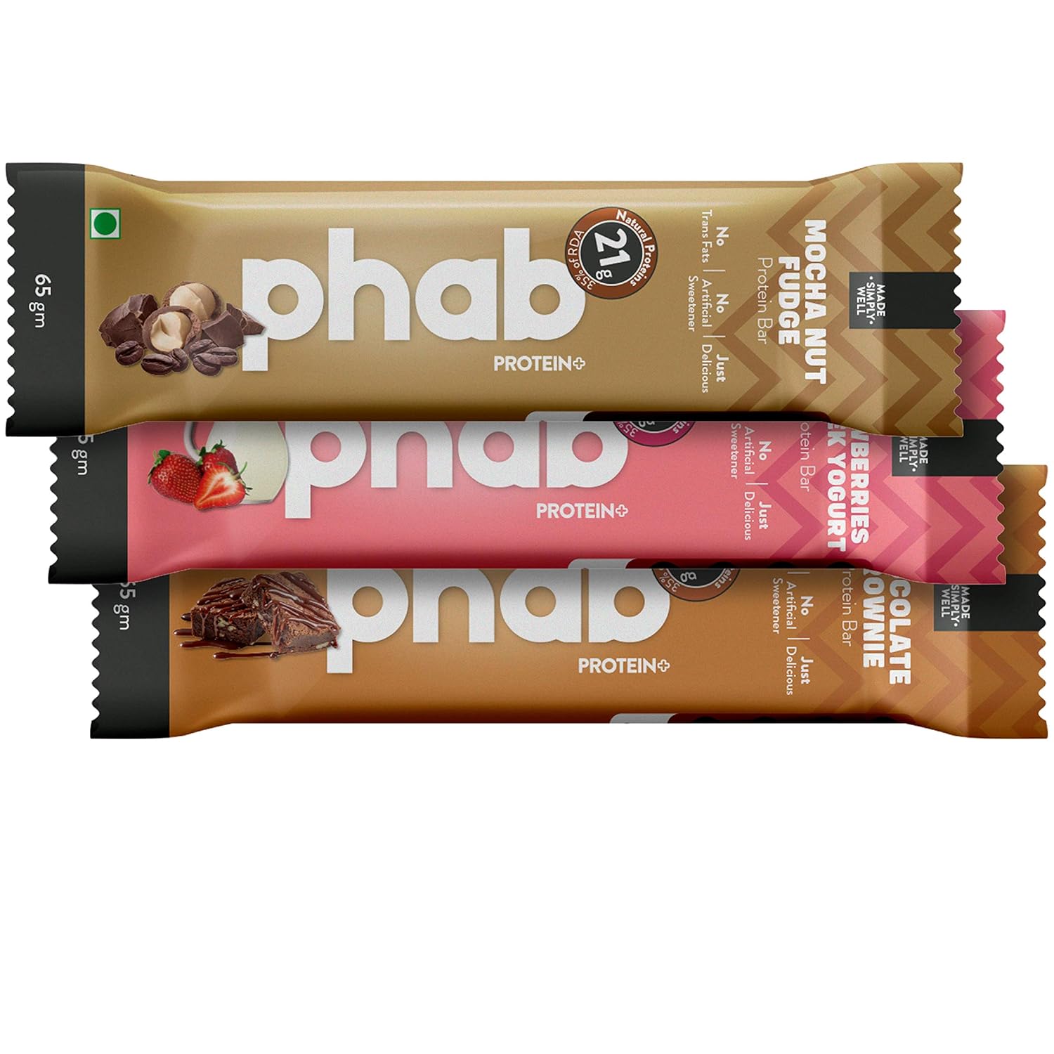 Phab Protein Bar – 21g protein, No Preservatives, No Artificial ...