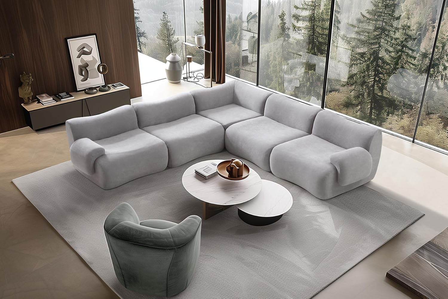 Amazon.com: Modular Sectional Sofa with Cloud Deep Seat,Extra Large V ...