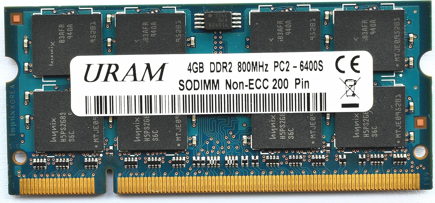 DDR2 RAM 4GB Single 800MHz 2RX8 PC2 6400S PC2 6400 PC2 6300 200 Pin ...