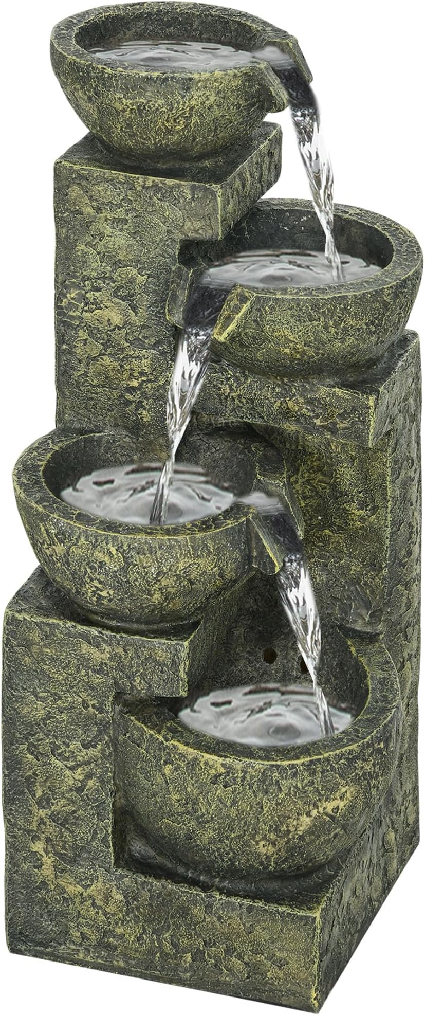 Primrose 77cm Cherika 4 Tier Cascading Oil Jars Water Feature Classic ...