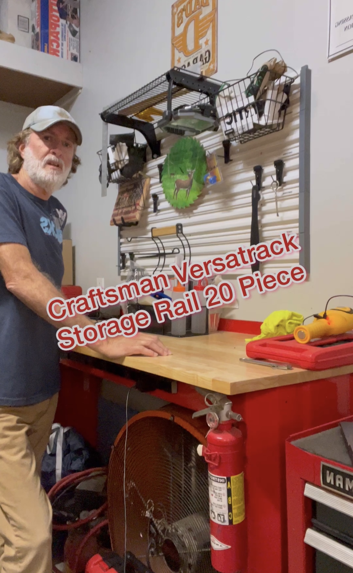 Watch Easy to Install, Craftsman Versatrack Storage Rail with 20 piece ...