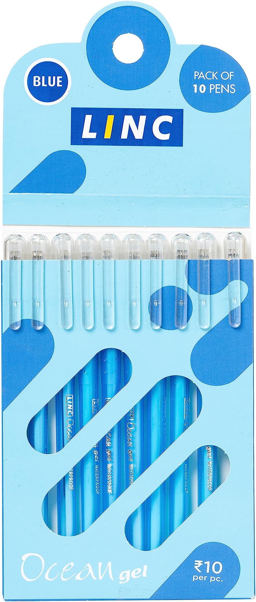 Linc Ocean 0.55mm Classic Gel Pen | Blue Ink, Pack of 30 : Amazon.in ...