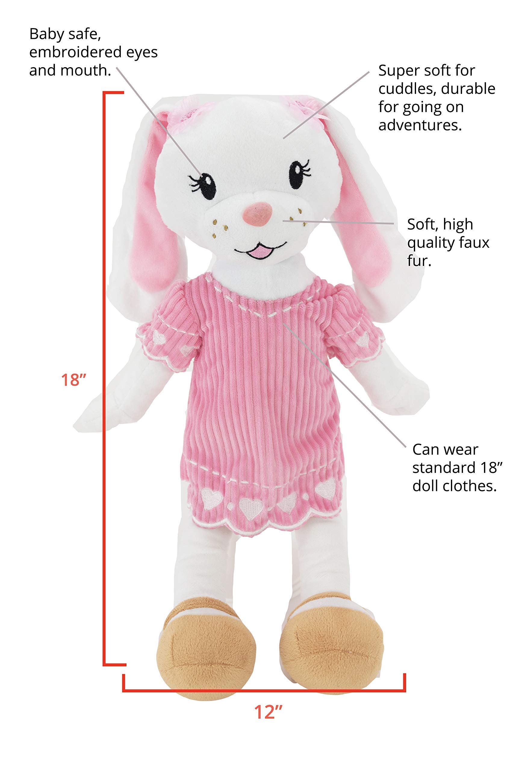 Plushible Soft Baby Doll - 18 Inch Rag Dolls for Girls, Infants ...