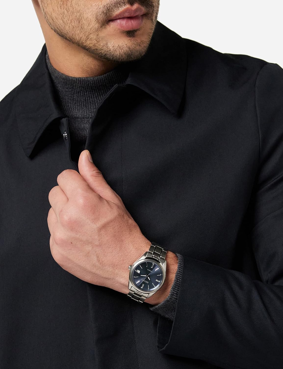 Seiko Men's Analog Quartz Watch with Stainless Steel Strap SUR371P1 ...