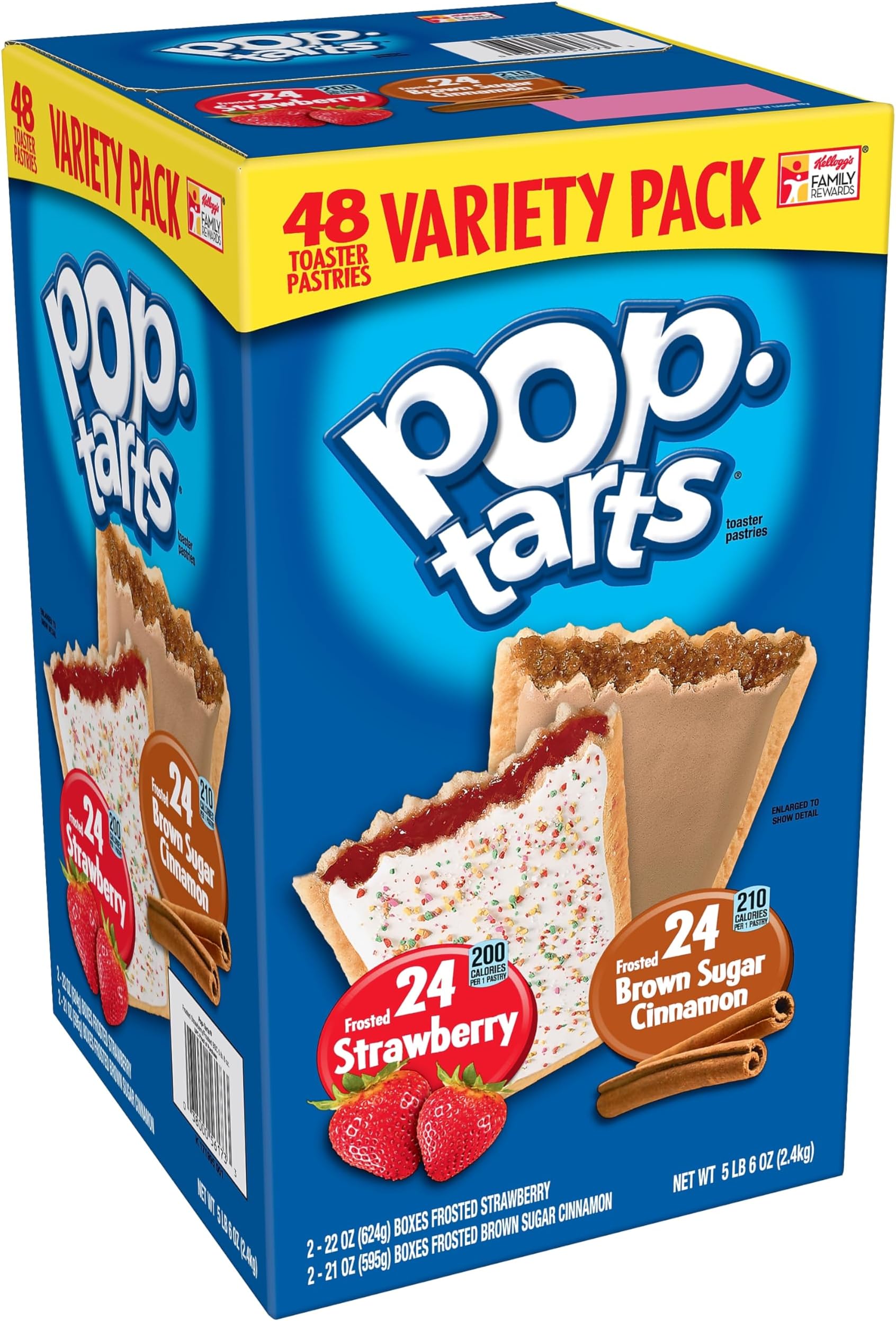 Amazon.com: Pop Tarts Variety Pack, Frosted FRUIT Flavors: Strawberry ...