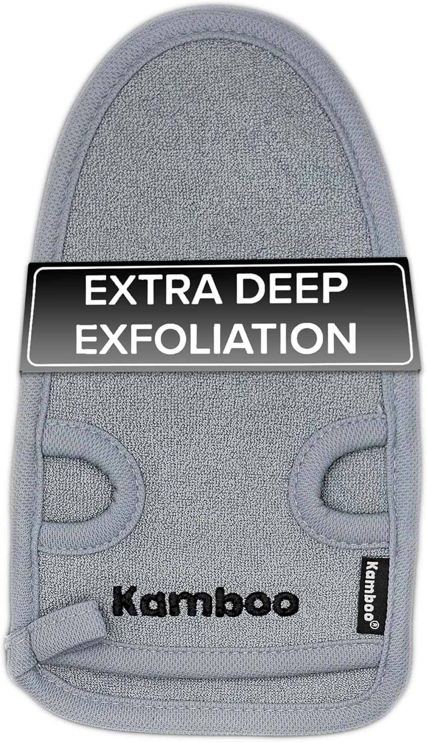 KAMBOO Exfoliating Mitt Deep Pore Cleansing Exfoliating Glove - Dead ...
