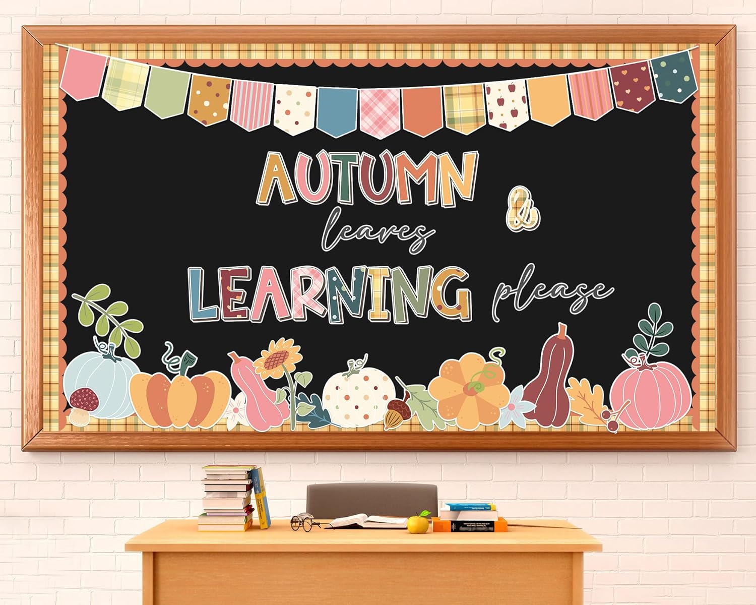 Amazon.com: 56PCS Thanksgiving Fall Bulletin Board Decorations Autumn ...