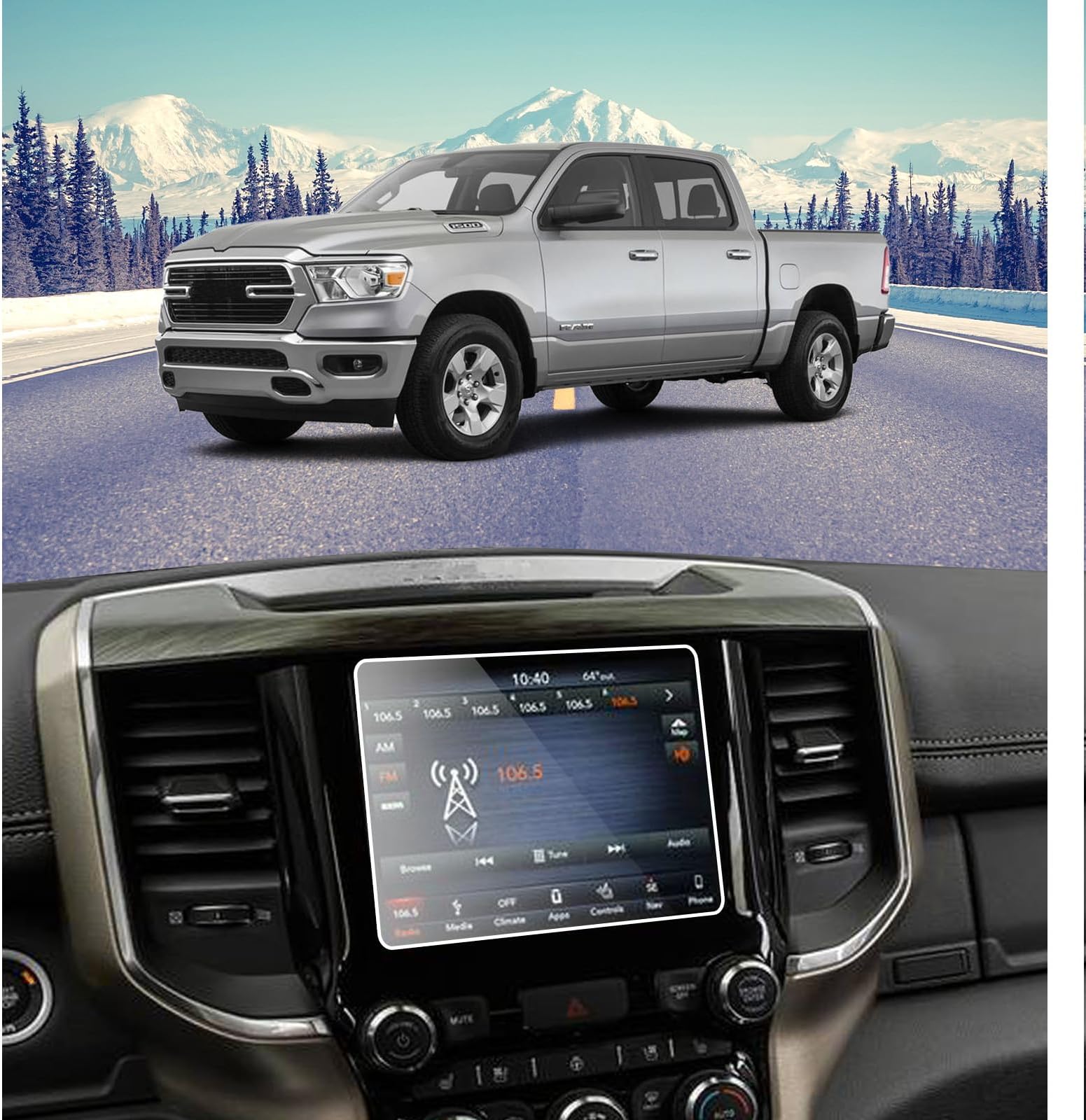 Amazon.com: YEE PIN 2019 2020 2021 2022 2023 Ram 1500 8.4in Screen ...