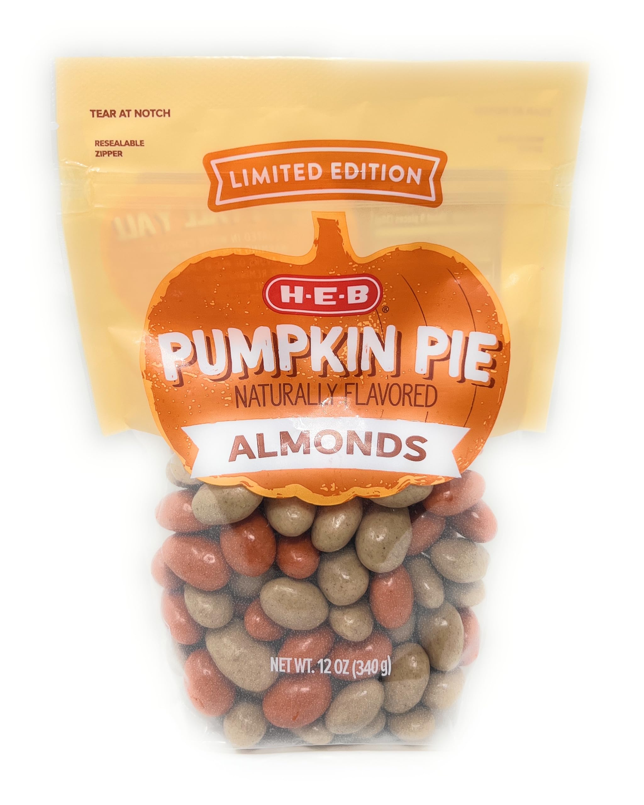 Amazon.com : H‑E‑B Pumpkin Pie-Flavored Almonds - 12oz : Grocery ...