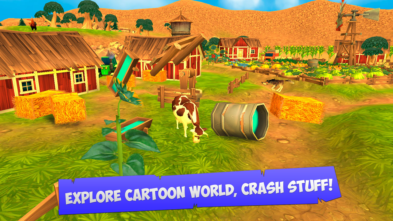 Aplicación Crazy Cartoon Cow 3D: Escape From Farm en Amazon Appstore