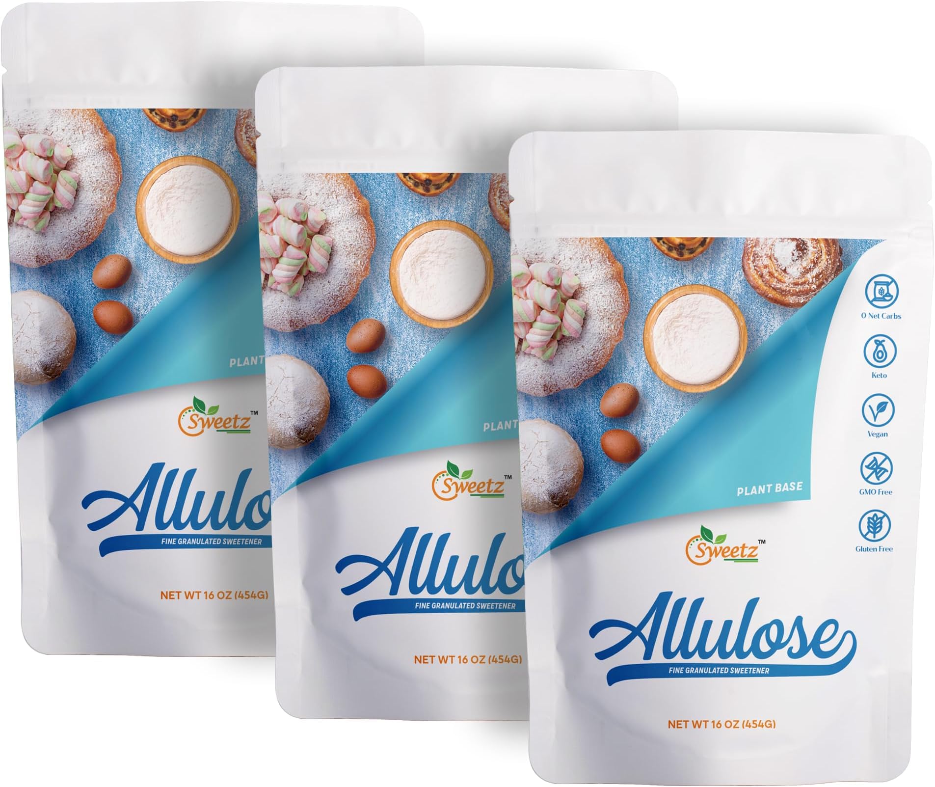 Amazon.com : Allulose All Purpose Sweetener; Total Servings 342; Zero ...