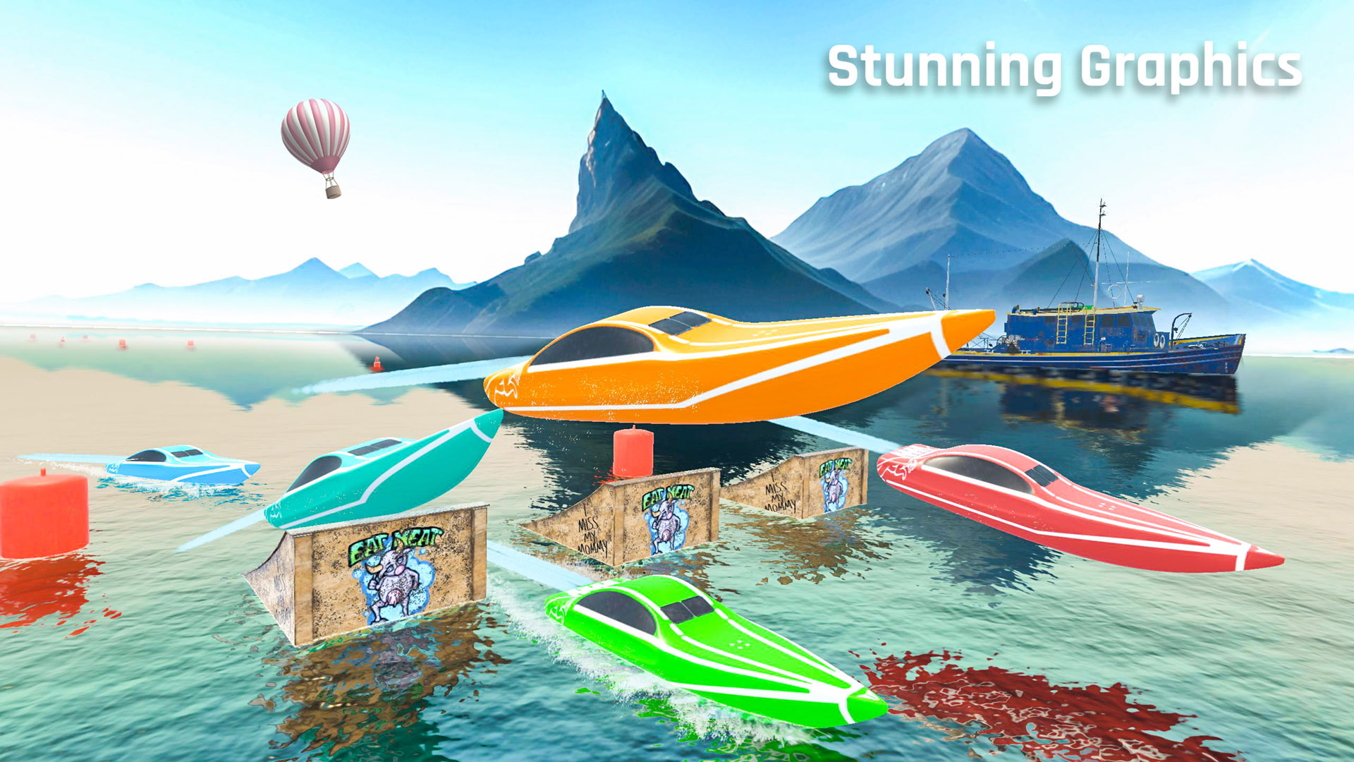 Boat Racing Game 3D Jetski Stunt Racing Master The Crew Challenge Racer ...