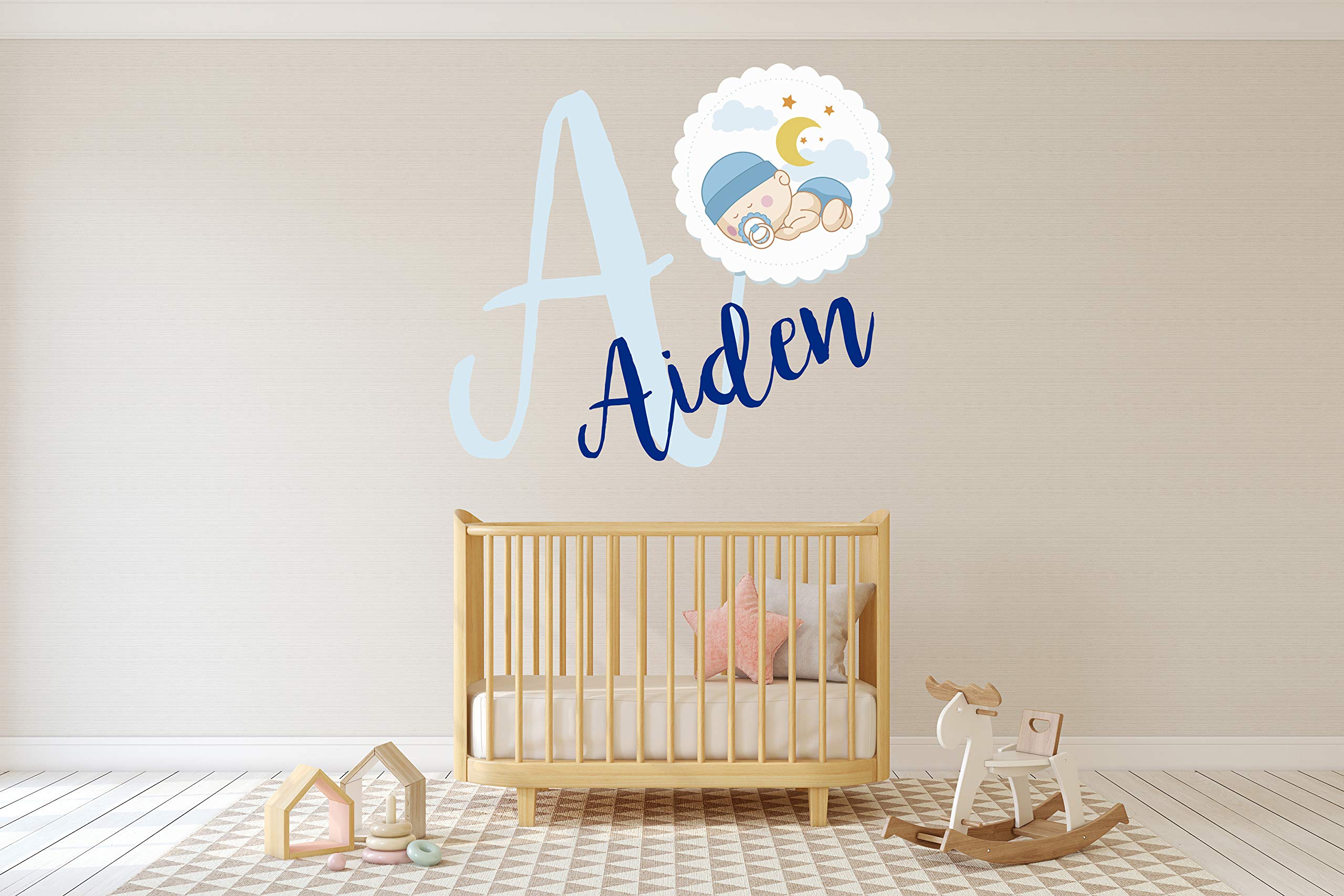 Calcomanías De Pared Personalizadas Con El Nombre Del Bebé