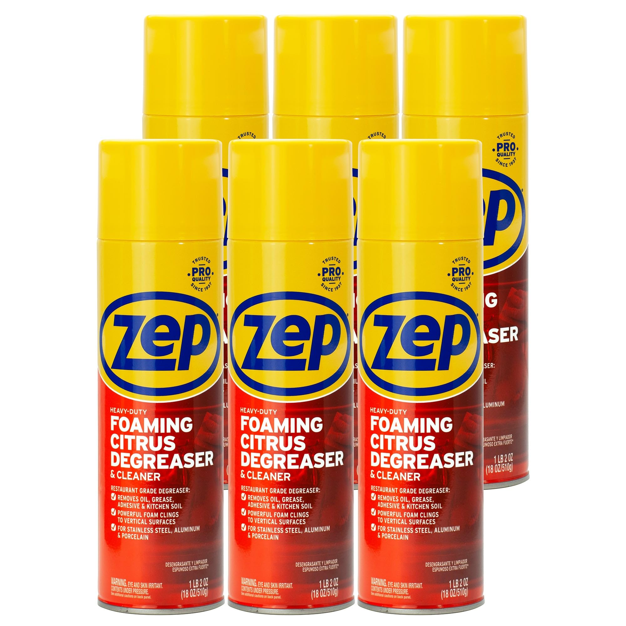 Amazon.com: Zep Heavy-Duty Foaming Citrus Degreaser & Cleaner - 18 Oz ...