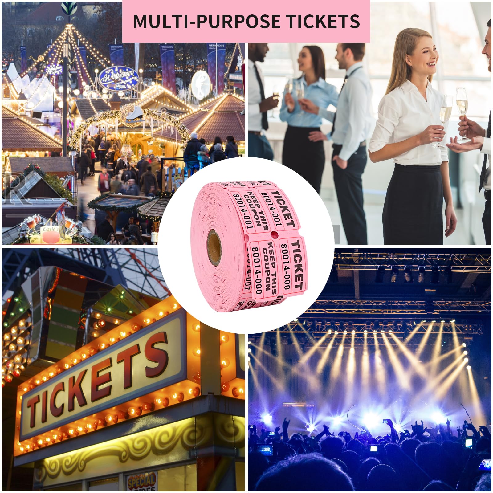 Snapklik.com : L LIKED Raffle Tickets Double Rolls 1000 Per Roll 50/50 ...