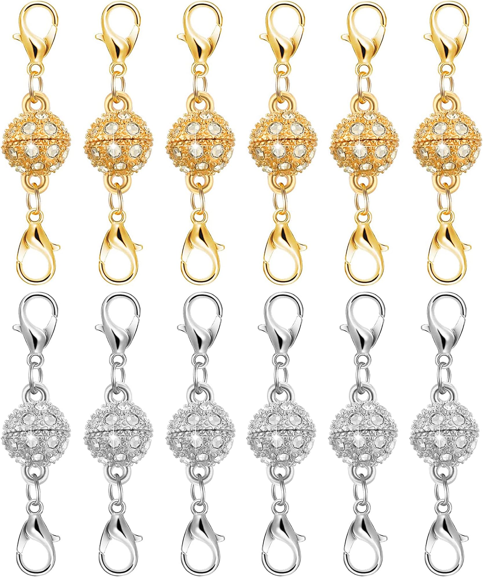Amazon.com: MKCYD Double Magnetic Necklace Clasps and Closures,Necklace ...
