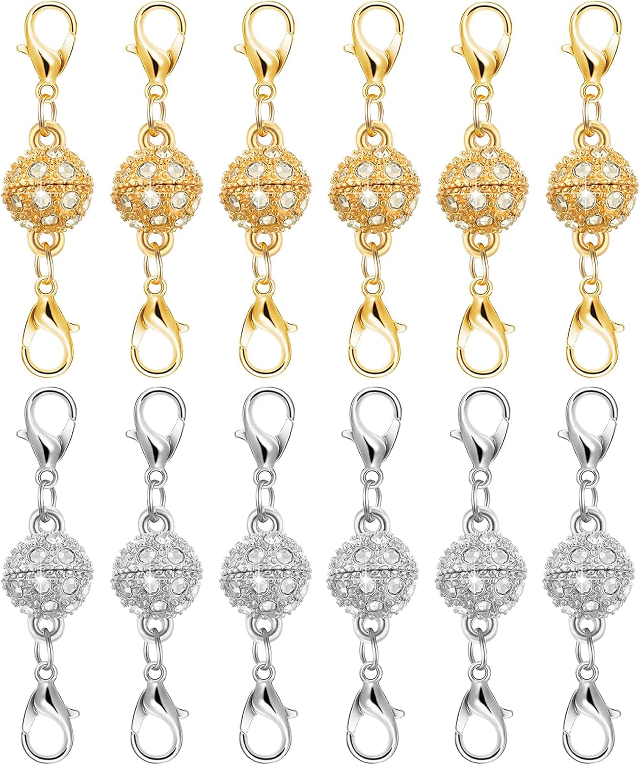 Amazon.com: Magnetic Necklace Clasps and Closures with Lobster Clasp ...