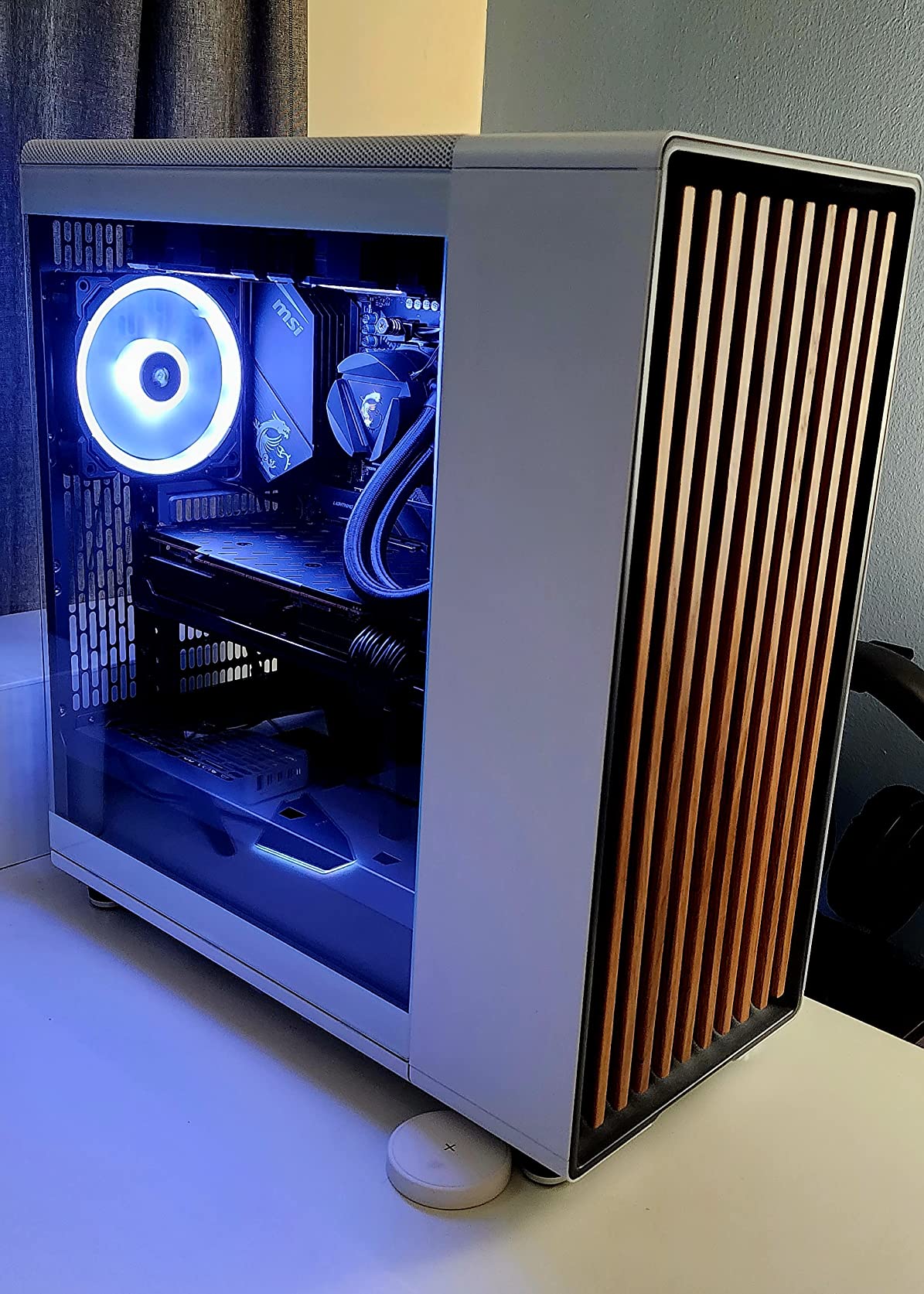 $25/mo - Finance Fractal Design North Chalk White Tempered Glass Clear ...