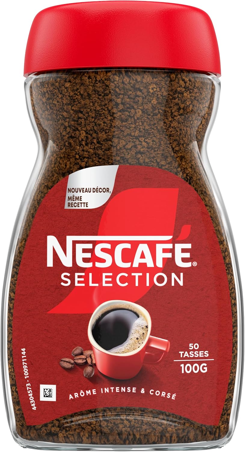 Nescafé Sélection, Café Soluble, Flacon de 100g : Amazon.fr: Epicerie