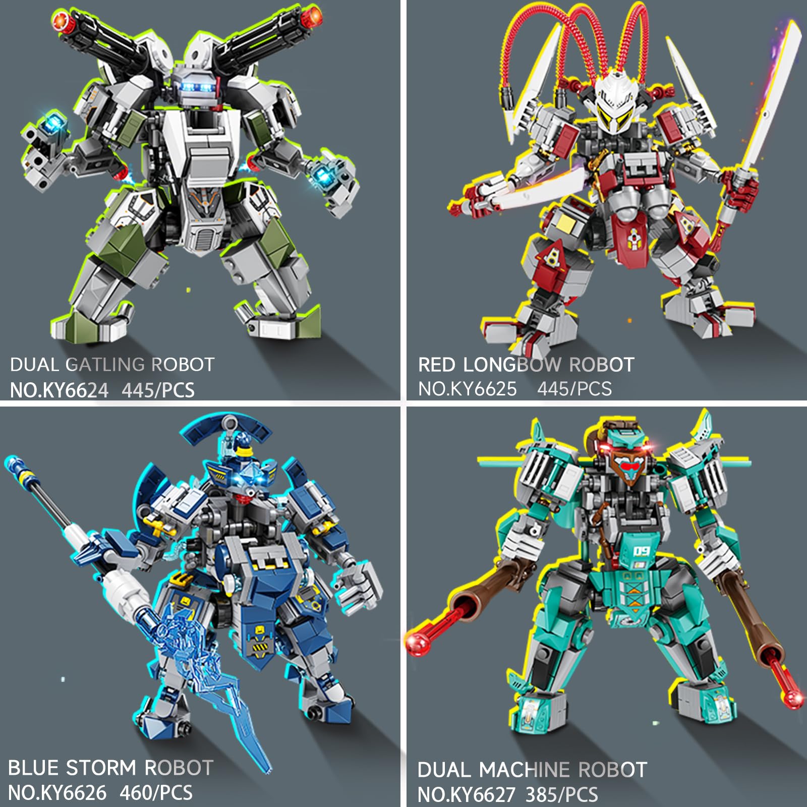 Snapklik.com : KeVeuLen Mech Robot Transforming Building Set,445Pcs Red ...