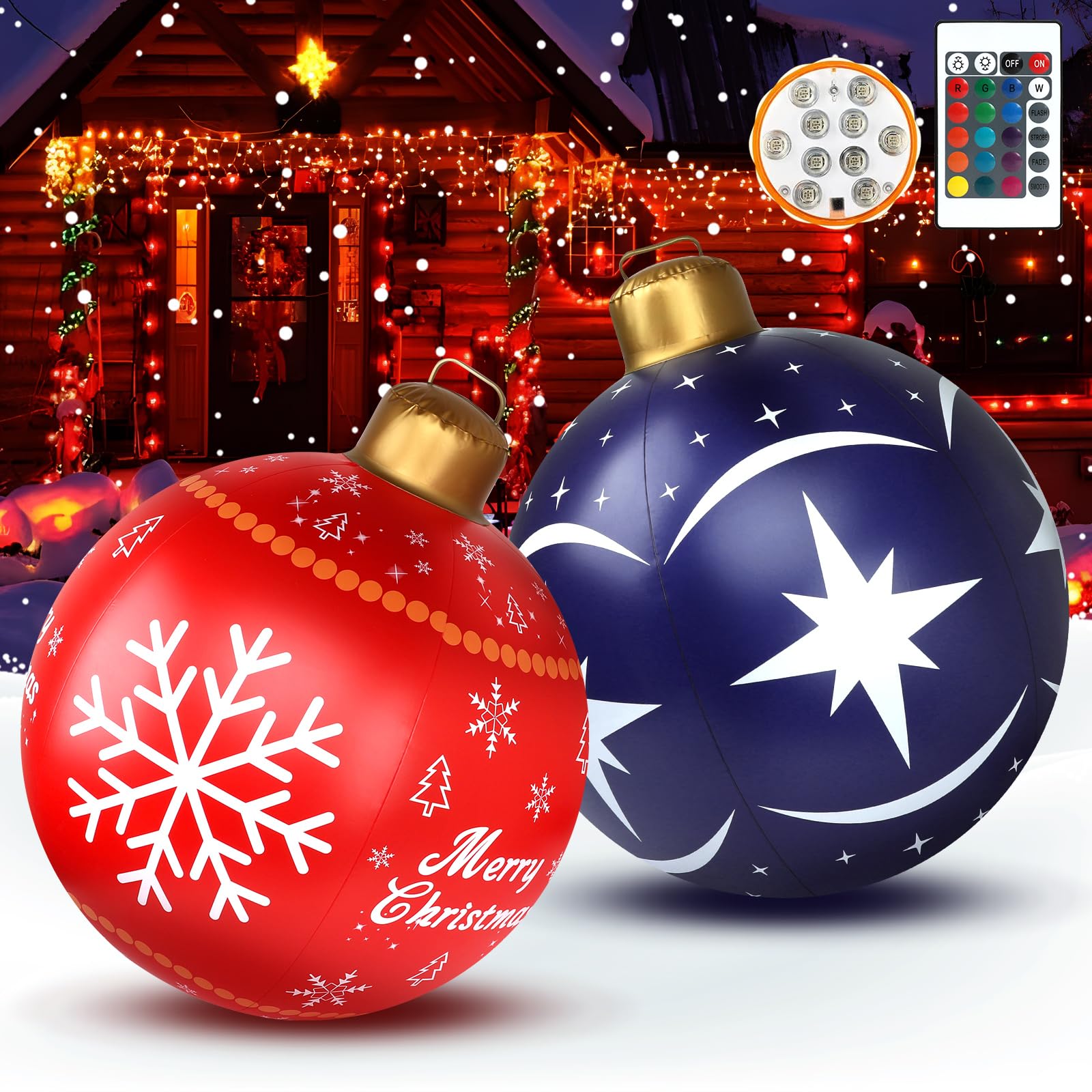 Amazon.com: CACSPS 2 Pcs 24 Inch Light up PVC Giant Inflatable ...