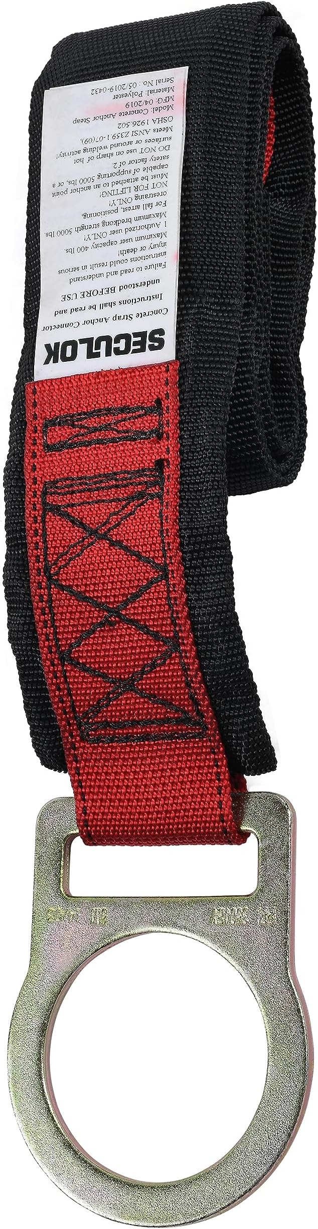 Amazon.com: SECULOK Concrete Anchor Strap 4 inch, Safety Straps with ...