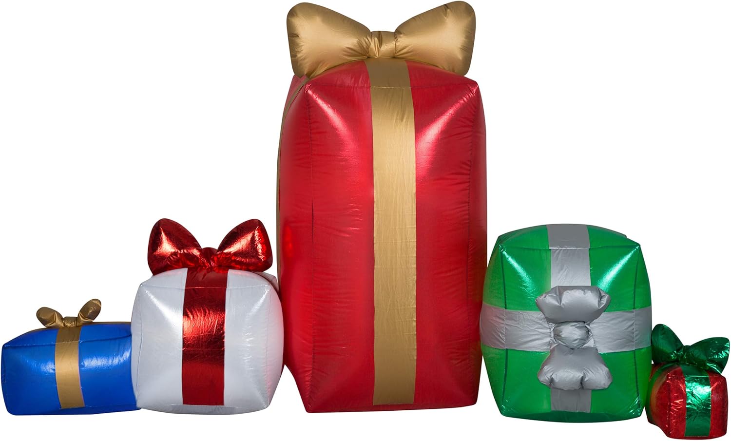 Amazon.com: Gemmy 7.5' Airblown Inflatable Mixed Media Gift Box Scene ...